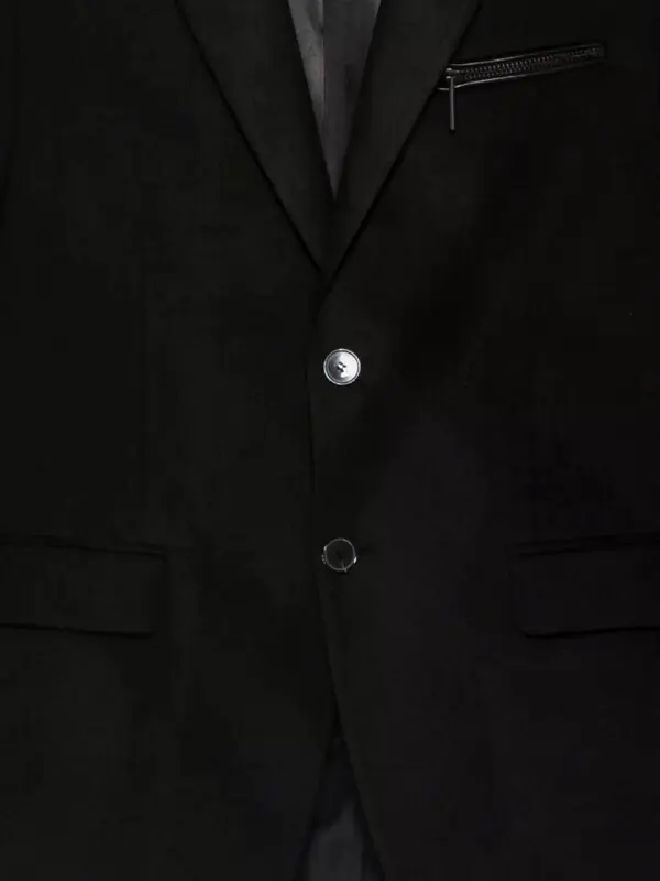 Karl Lagerfeld Crest Button-fastening Blazer - Black