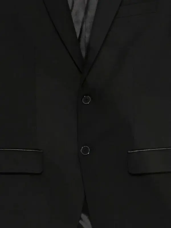 Karl Lagerfeld Tale Contrast-trim Single-breasted Blazer