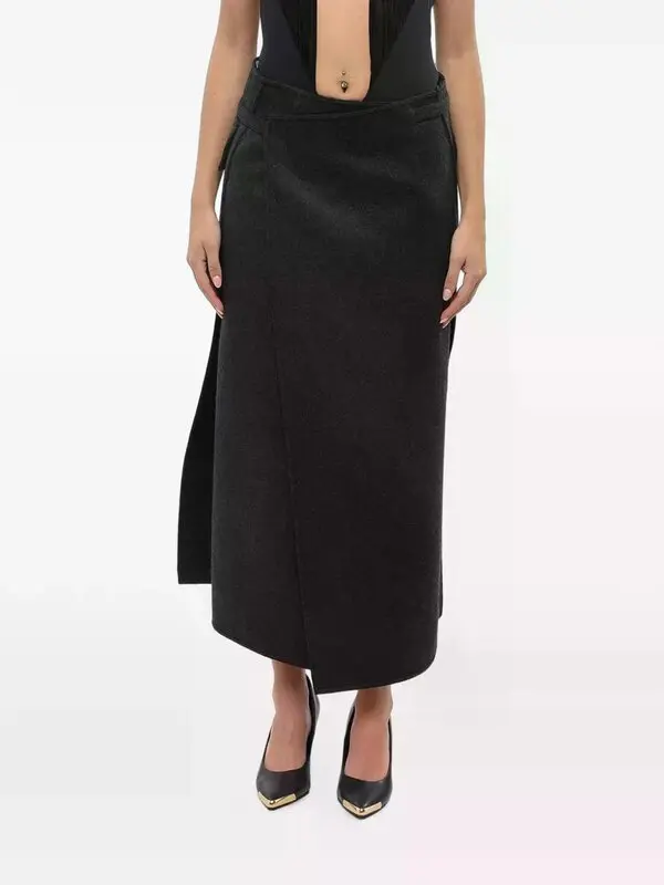 Gucci Patch-pocket Wrap Midi Skirt