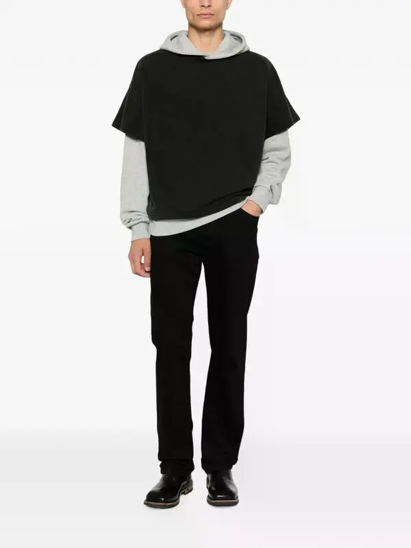 FRAME Modern Straight Mid-rise Jeans - Black