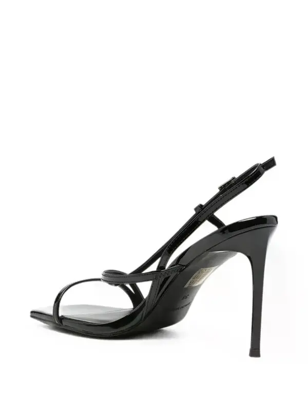 SERGIO MORETTI FIRENZE Strappy Patent-finish Sandals