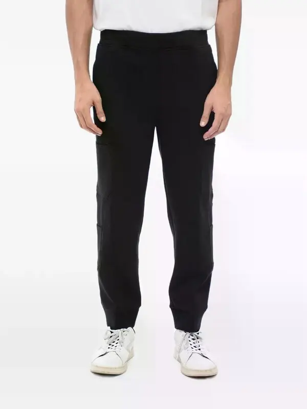 Neil Barrett Drawstring-waist Cotton Cargo Track Pants - Black