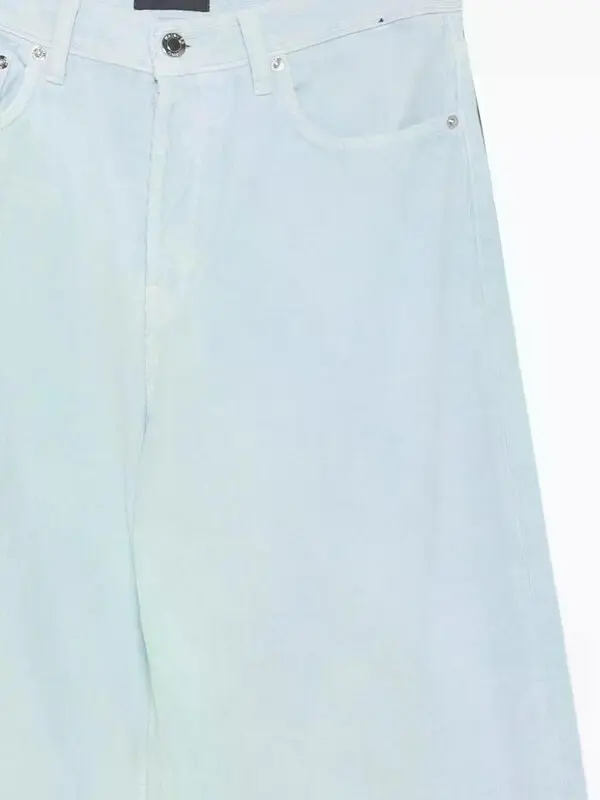 HAIKURE Corduroy Wide-leg Trousers - Blue