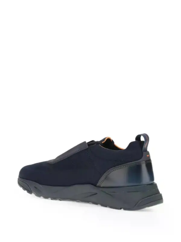 Santoni Panelled Slip-on Sneakers - Blue