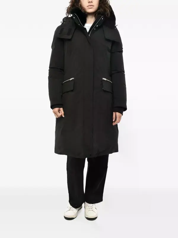 Woolrich Mahan Removable-hood Puffer Coat - Black
