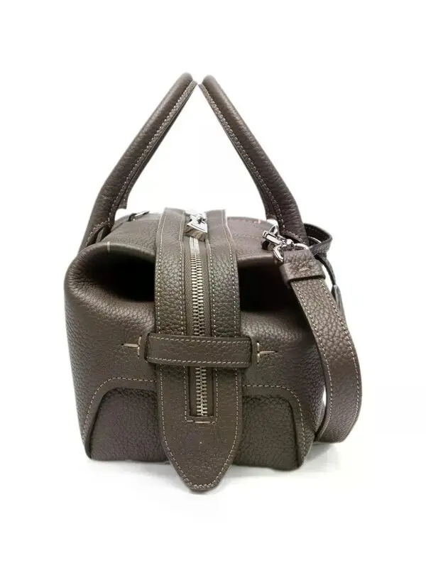 TOD'S Logo-patch Pebbled Tote Bag