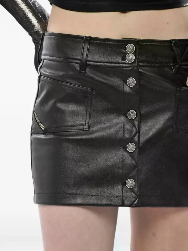 DIESEL® Button-up Mini Skirt