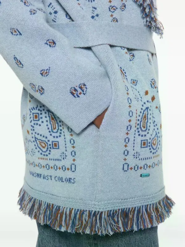 Alanui Bandana-jacquard Knitted Coat