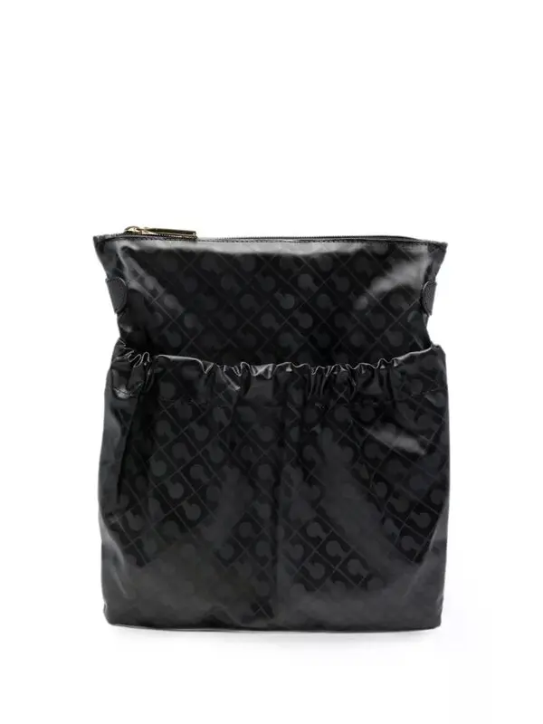 GHERARDINI Monogram-print Cross Body Bag - Black