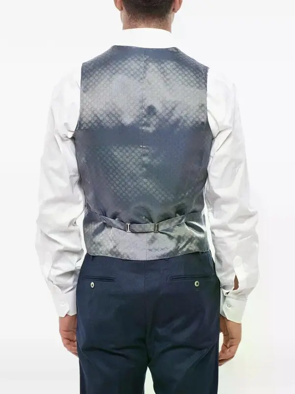 Corneliani Geometric-pattern Silk Waistcoat