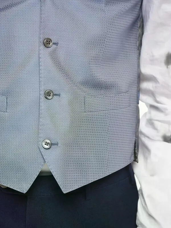 Corneliani Geometric-pattern Silk Waistcoat