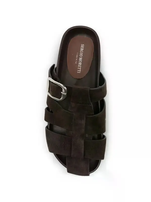 SERGIO MORETTI FIRENZE Buckle-fastening Caged Sandals