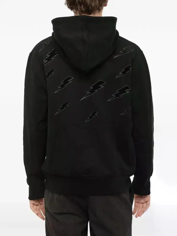 Neil Barrett Thunderbolt Embroidered Hoodie