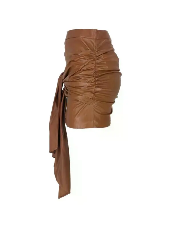 Elisabetta Franchi Ruched Knot-detail Mini Skirt