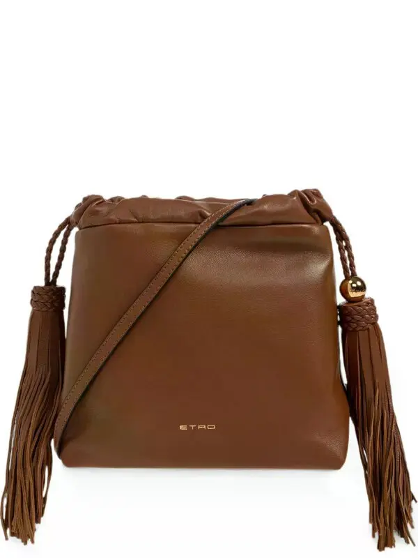 Etro Small Kalispera Tassel-detail Bucket Bag - Brown