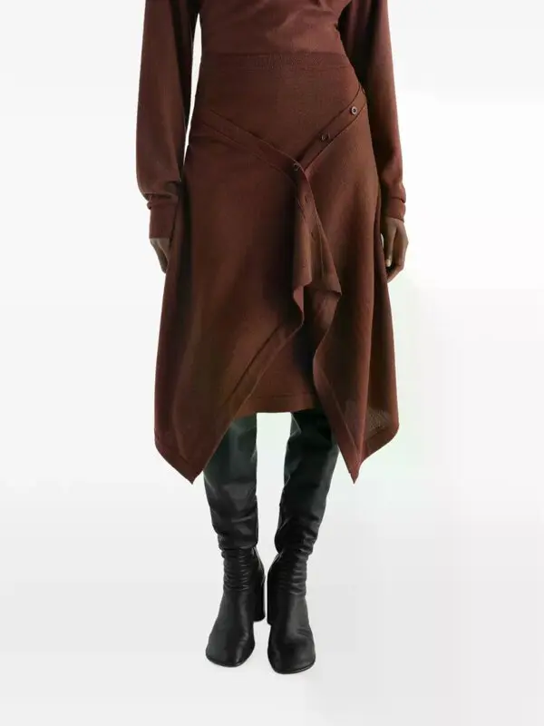 LEMAIRE Buttoned Skirt In Merino Wool Blend