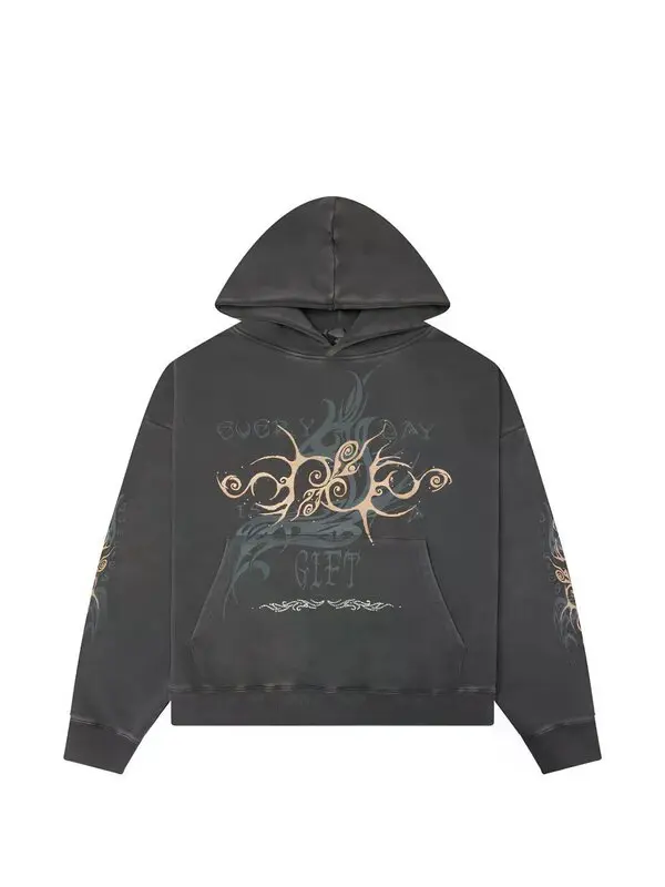JUNGLES JUNGLES Print Rhinestone-embellished Hoodie