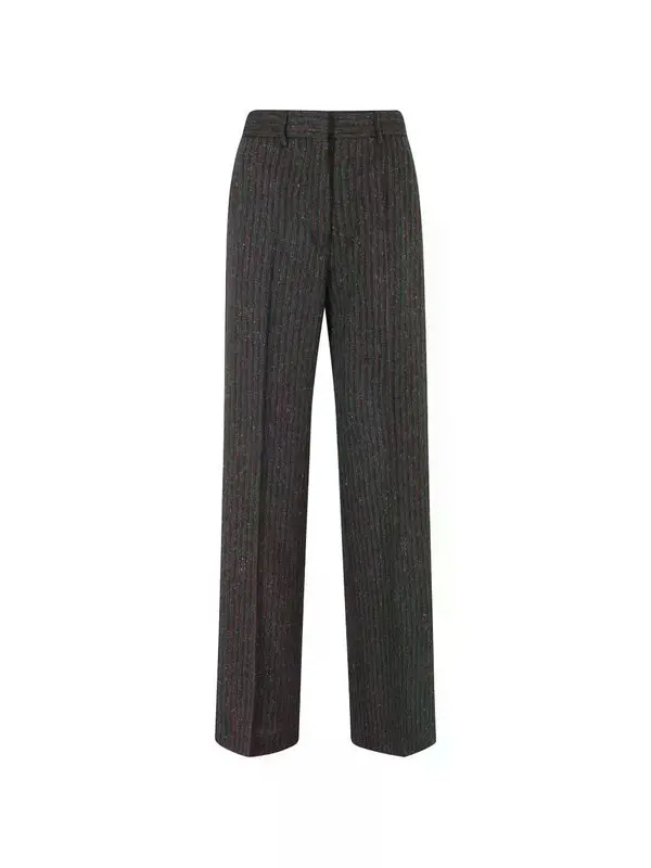 Erika Cavallini Pinstripe Wide-leg Trousers