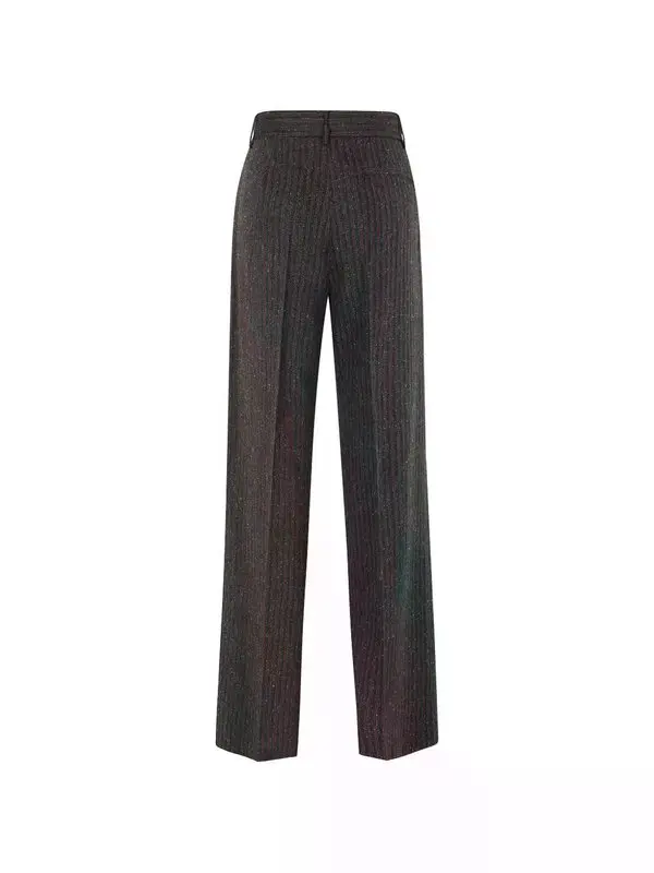 Erika Cavallini Pinstripe Wide-leg Trousers