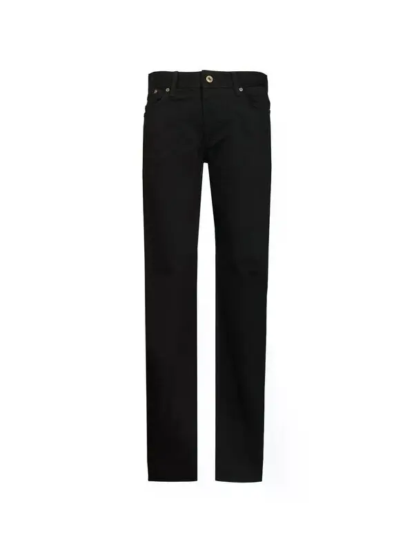 Emporio Armani Straight-leg Five-pocket Jeans - Black