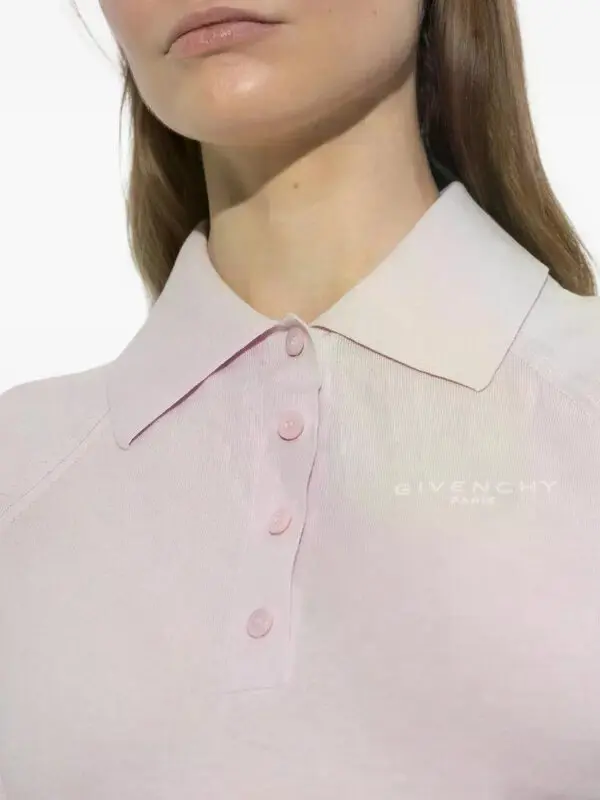 Givenchy Logo-print Cropped Polo Shirt