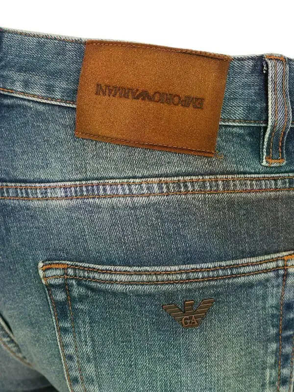 Emporio Armani Straight Leg Five-pocket Jeans