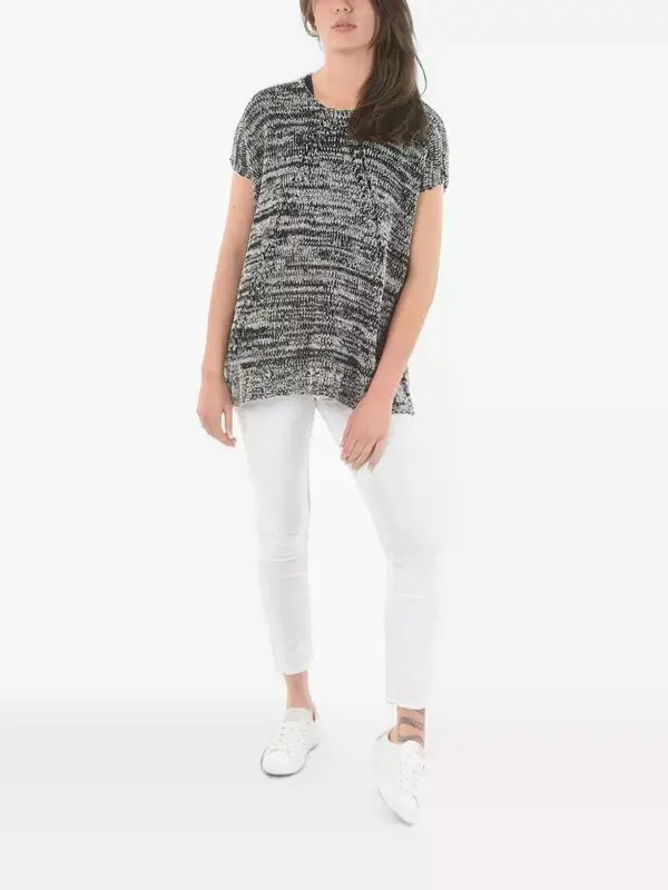 Woolrich Two-tone Short-sleeve Cotton Sweater