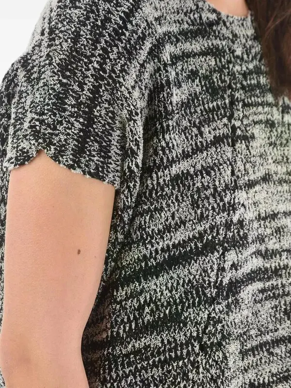 Woolrich Two-tone Short-sleeve Cotton Sweater