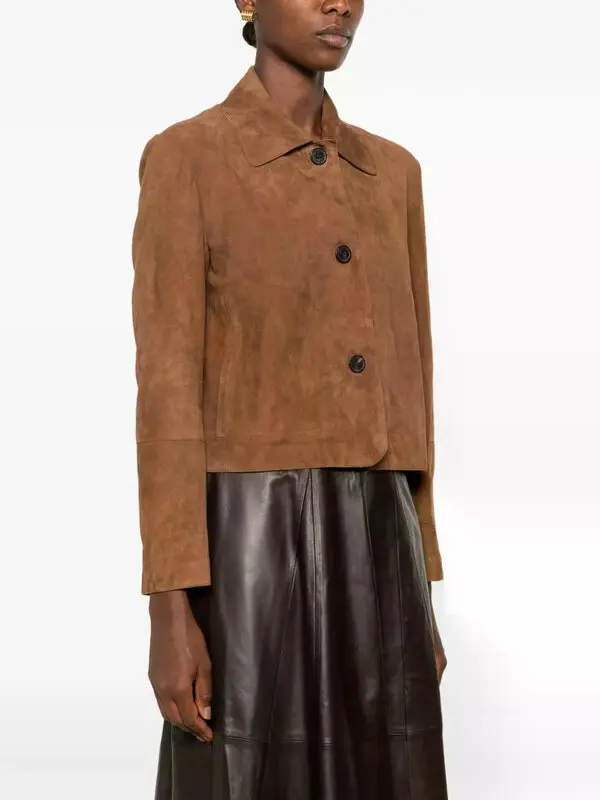 ARMA Suede Button-front Jacket