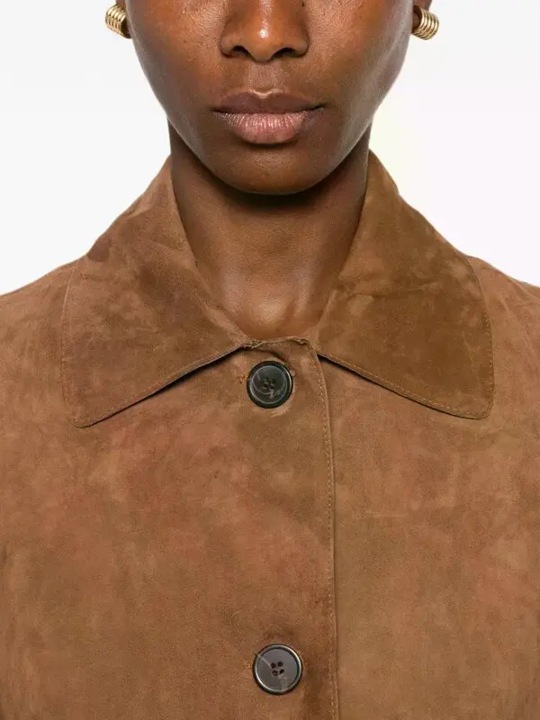 ARMA Suede Button-front Jacket