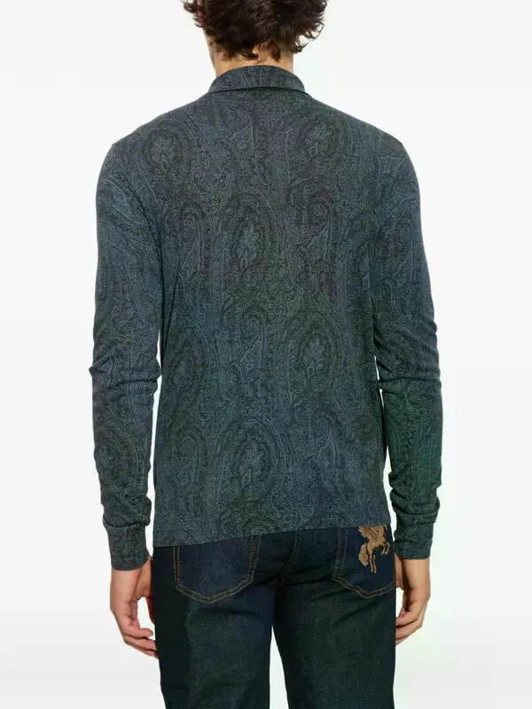 Etro Paisley-print Polo Shirt