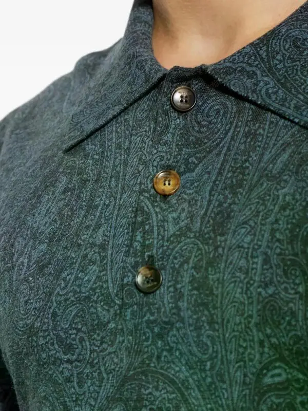Etro Paisley-print Polo Shirt
