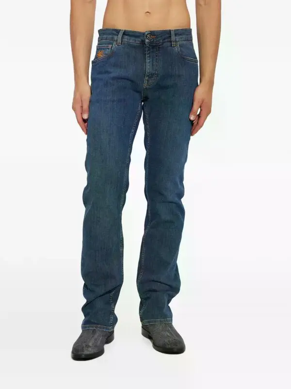 Etro Pegaso-embroidered Tapered Jeans