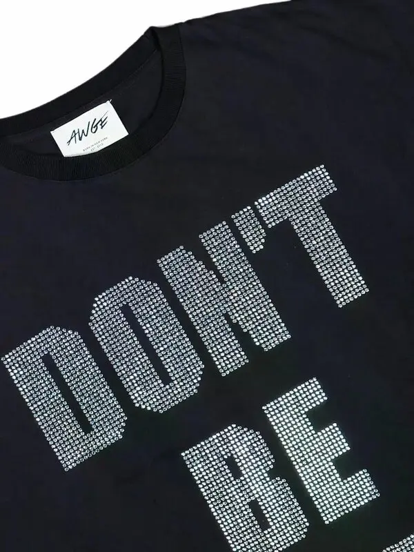 AWGE Rhinestone-embellished Logo-print T-shirt