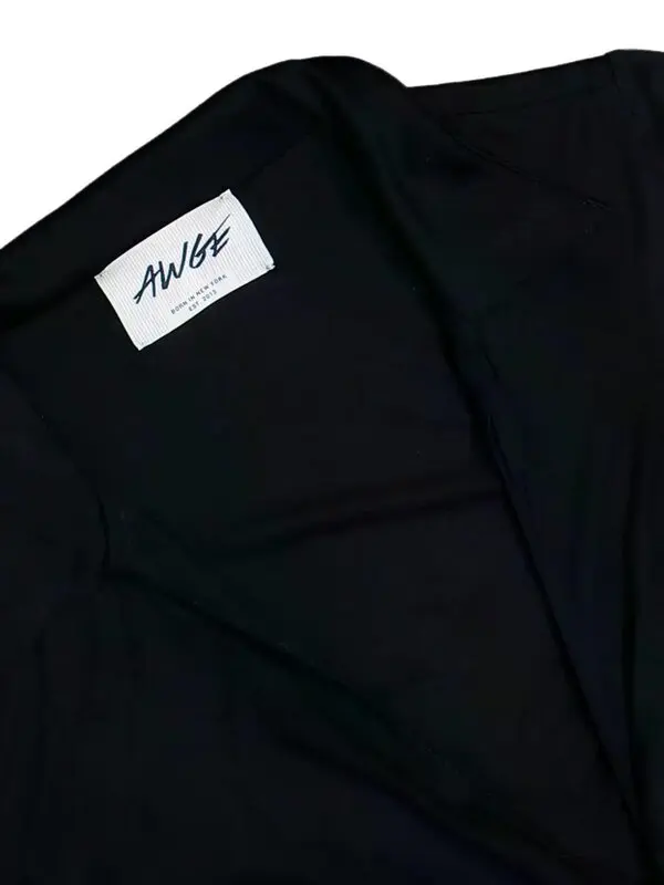 AWGE Cropped Wrap-tie Shirt