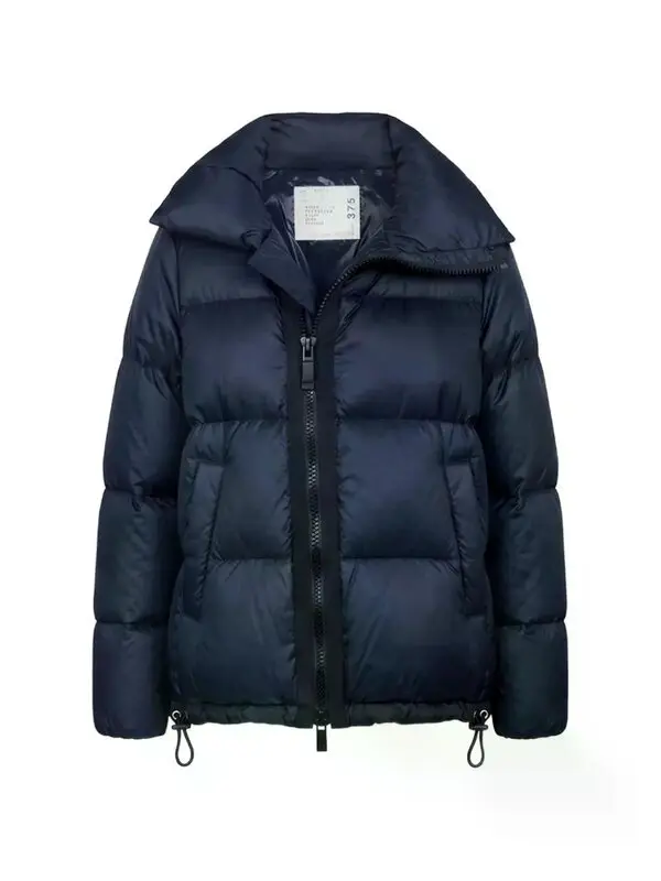 Sacai Quilted Funnel-neck Puffer Jacket - Blue