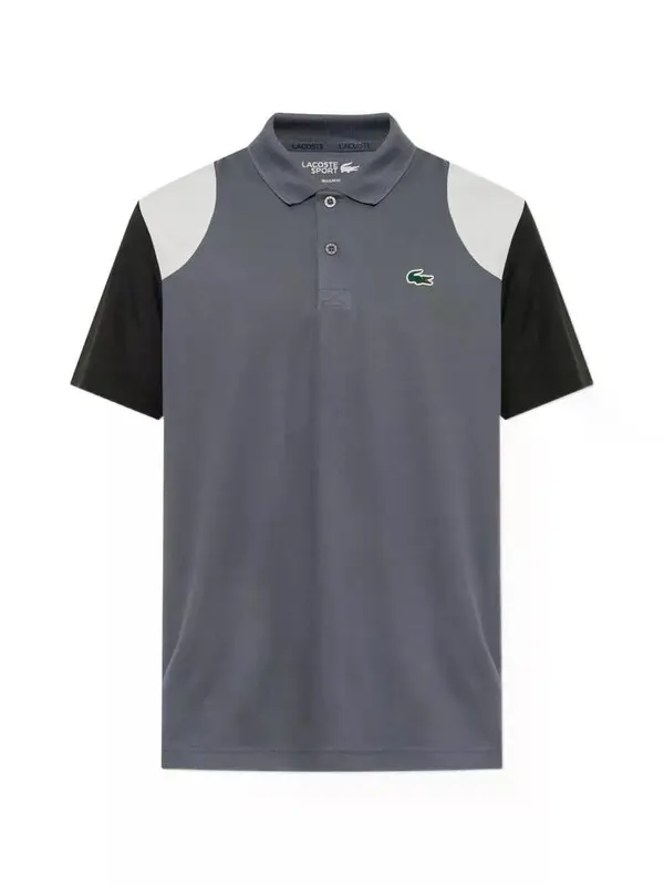Lacoste Logo-patch Polo Shirt - Grey