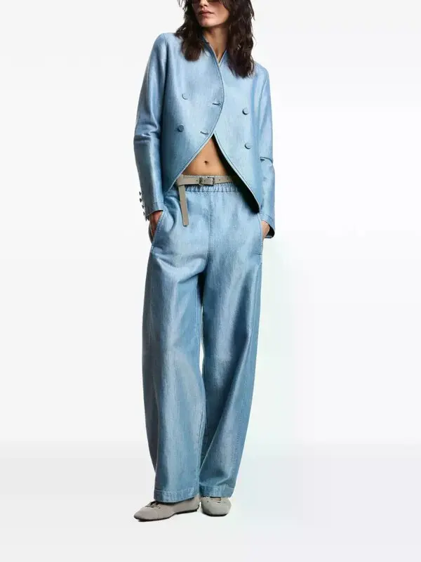 Emporio Armani Double-breasted Blazer - Blue