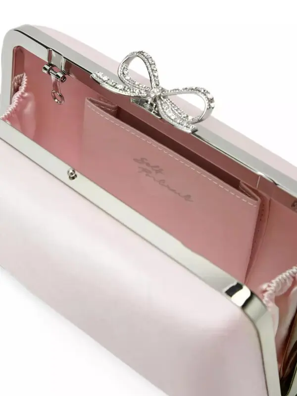 SELF-PORTRAIT Satin Clutch Bag