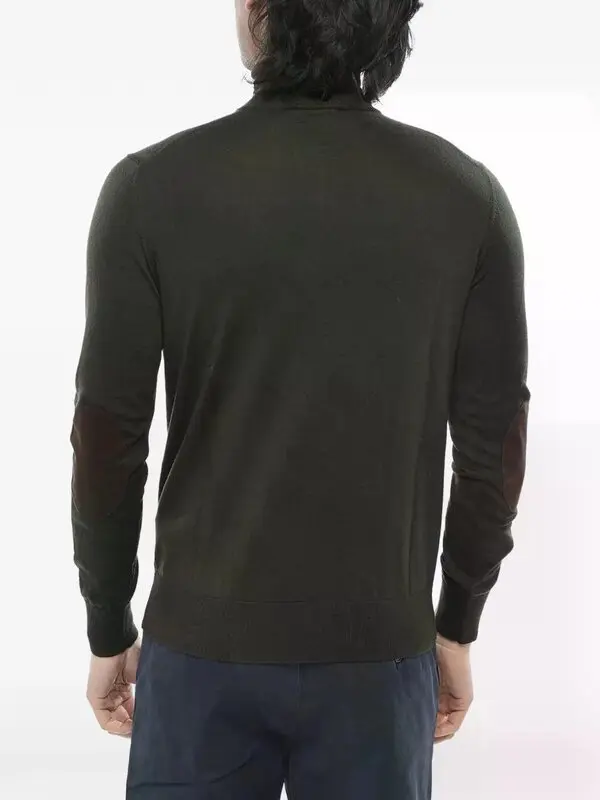 PAOLO PECORA Half-zip Elbow-patchs Polo Shirt
