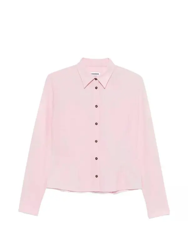 JIL SANDER Long-sleeve Button-up Shirt - Pink