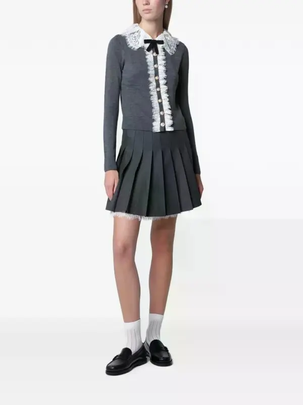 SELF-PORTRAIT Pleated Mini Skirt