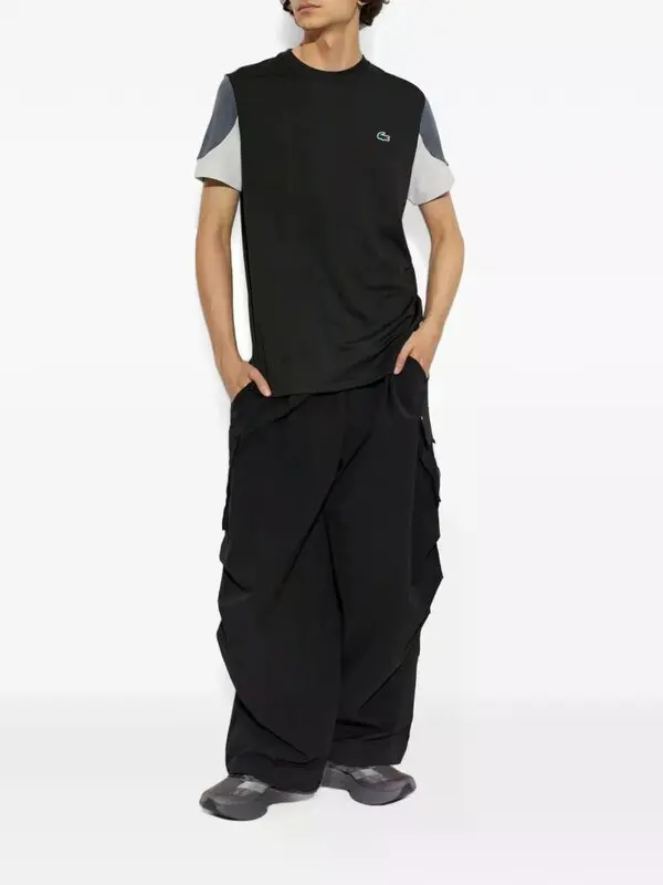 Lacoste Logo-patch Panelled T-shirt