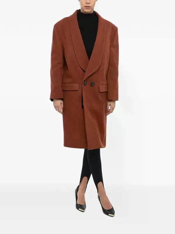 Dsquared2 Double-breasted Drop-shoulder Coat - Brown