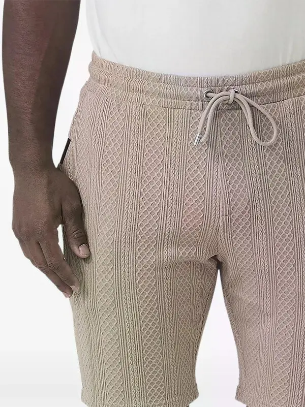 MAUVAIS Tanami Cable-knit Drawstring Shorts
