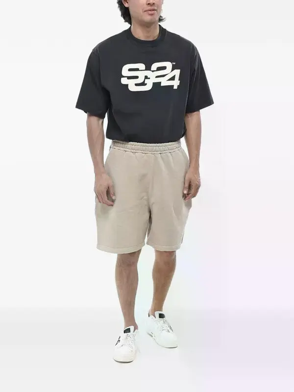 CULTURA Embroidered-logo Shorts