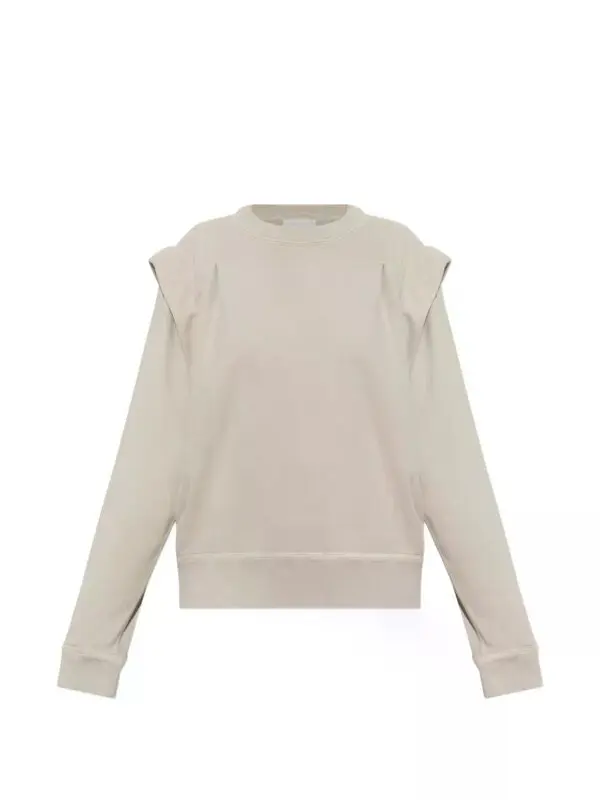 MARANT ETOILE Soldy Pleated Sweatshirt - Neutrals