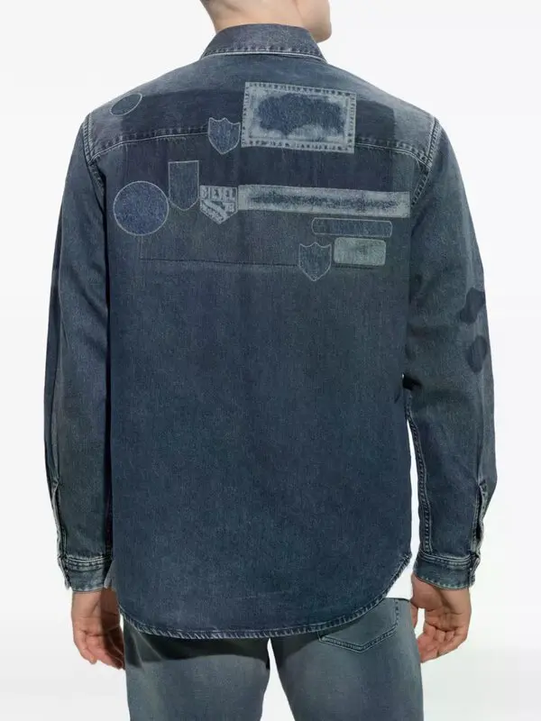 DIESEL® Patch-detail Denim Shirt