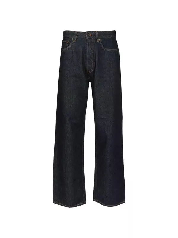 Emporio Armani Wide-leg Five-pocket Jeans - Blue