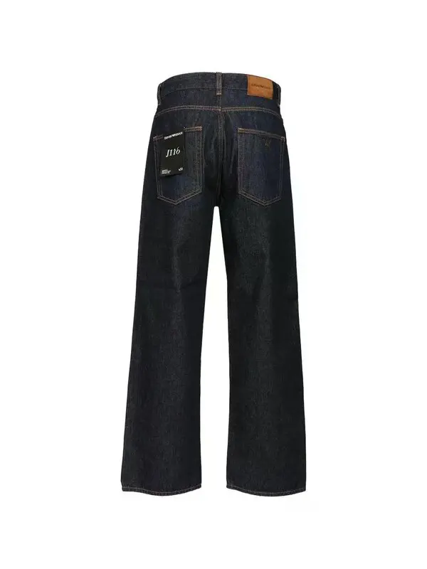 Emporio Armani Wide-leg Five-pocket Jeans